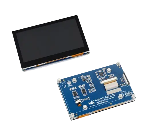 QLED IPS 800x480 4.3 Inch DSI Wide-Bezel Touch Display | TechMaze ...